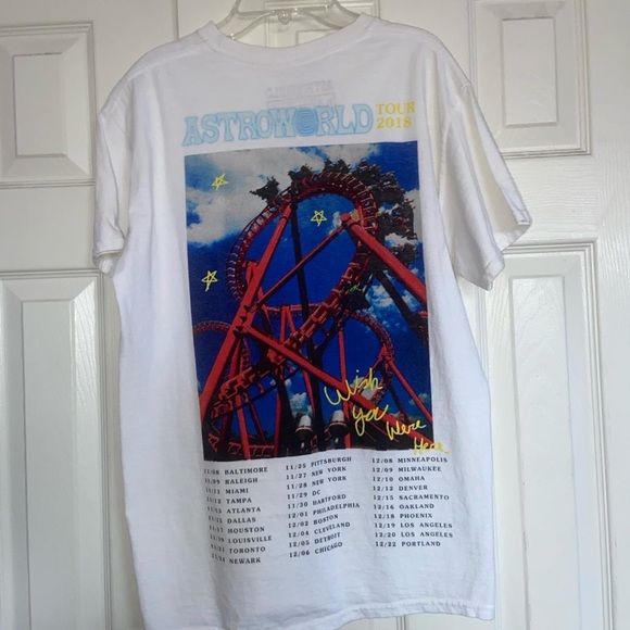 Travis Scott | Shirts | Travis Scott Astroworld Rollercoaster Tee ...